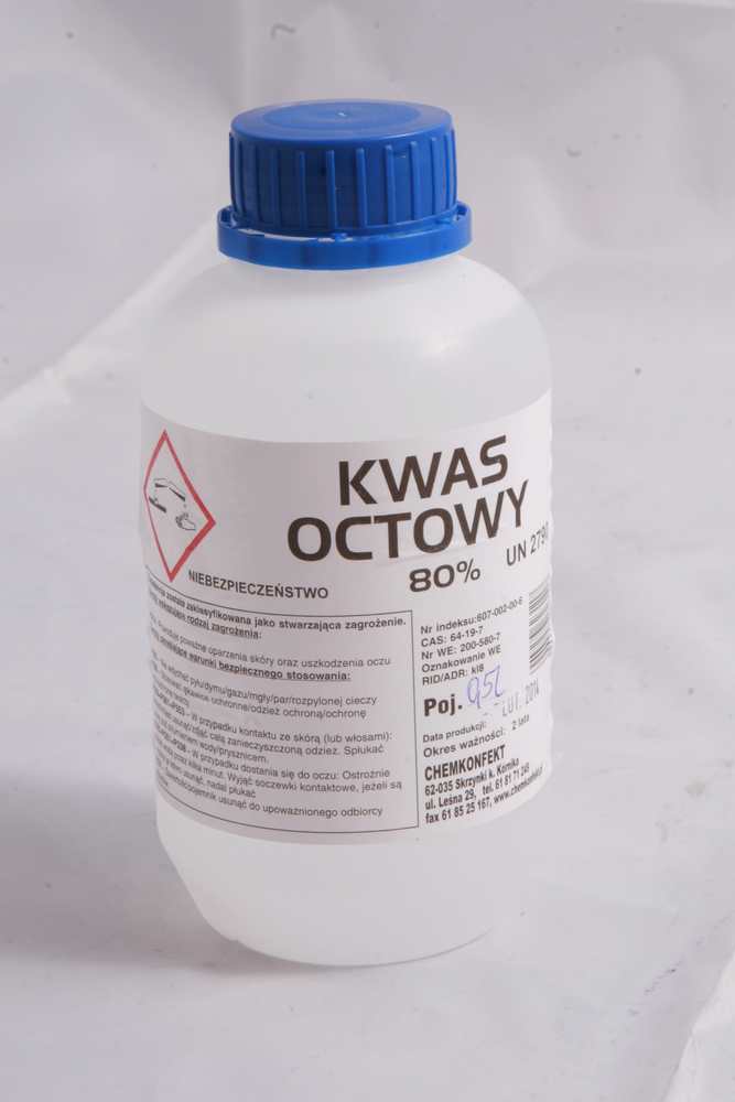 Kwas octowy 80% 500 ml (0,5 L) - Internetowy sklep pszczelarski ...